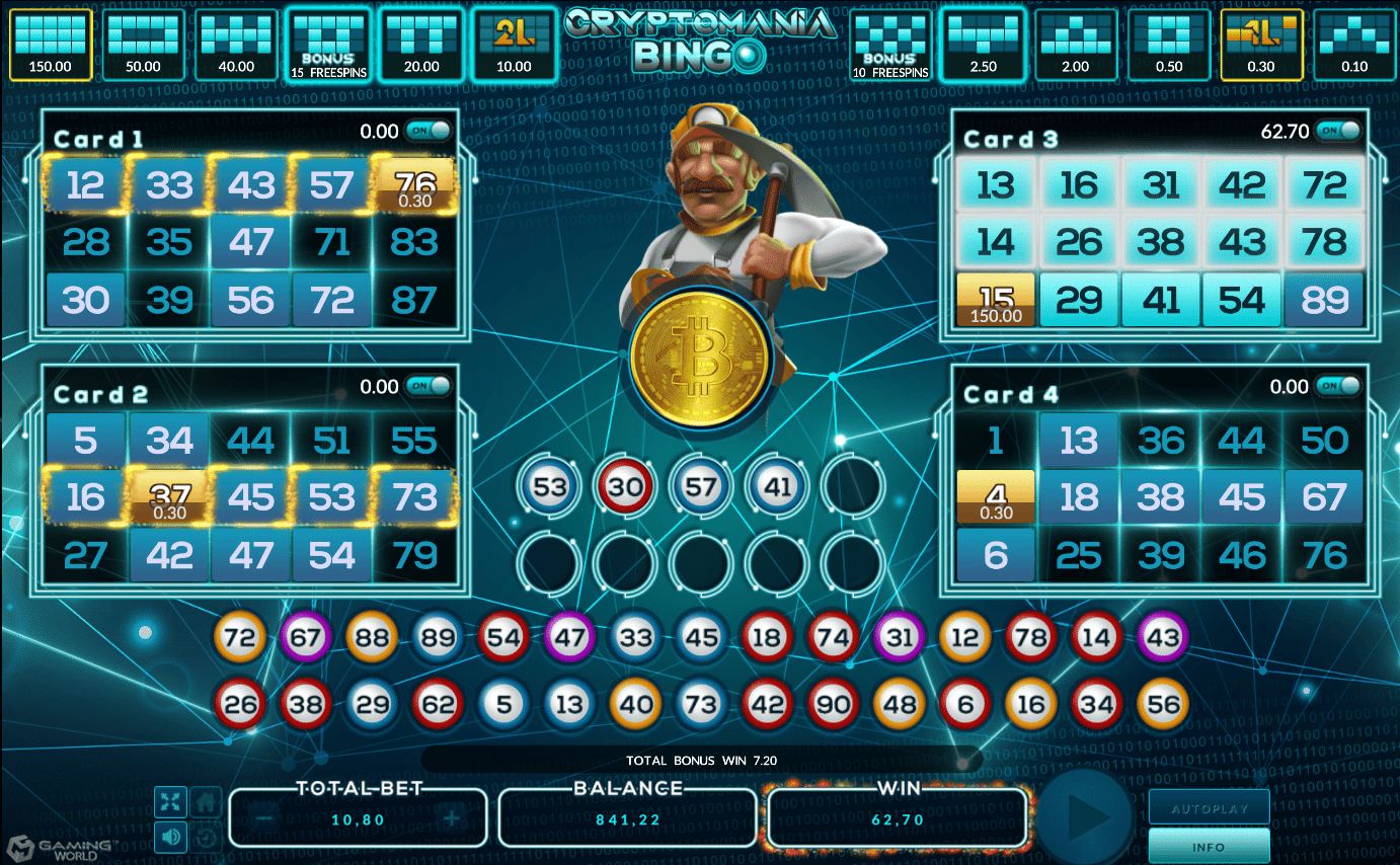 Crypto Mania Bingo - SlotXO